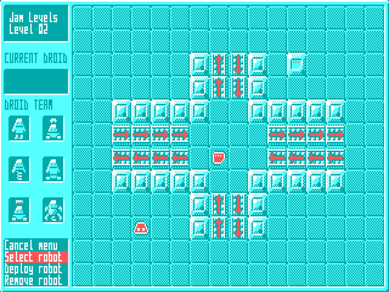 Team Droid, nová logická hra pro DOS | high-voltage.cz